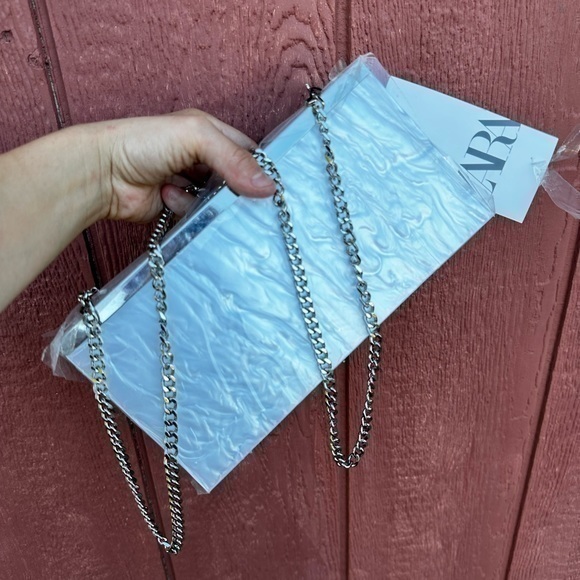 Zara | Bags | Zara Marble Look Crossbody Box Bag | Poshmark